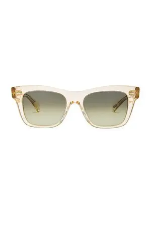 Oliver Spencer Ms. Oliver Square Sunglasses - Gold