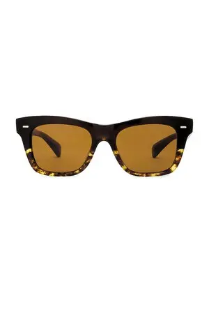 Oliver Spencer Square Sunglasses - Espresso