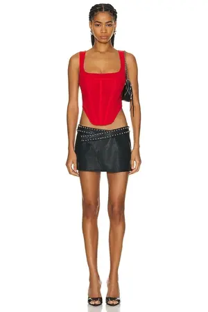 Miaou Campbell Corset - Scarlet