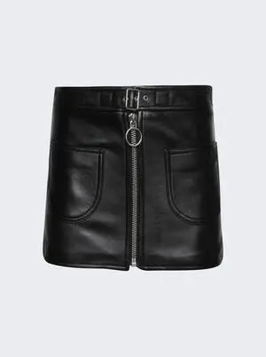 COURRÃ¨GES Buckle Zipped Mini Skirt