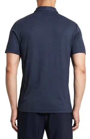 Theory Bron Anemone Modal Blend Jersey Polo - Eclipse Multi