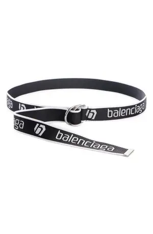 Balenciaga D-ring Webbed Belt