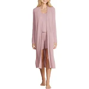 Barefoot Dreams CozyChic™ Ultra Lite® Open Front Cardigan Teaberry