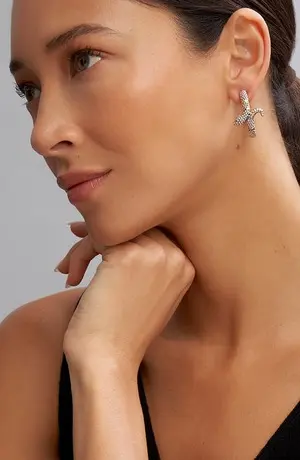 Lagos Rare Wonders Serpent Hoop Earrings - Silver