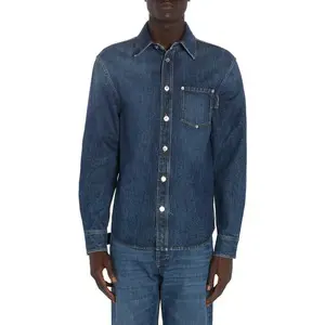 Bottega Veneta Denim Button-up Shirt - Mid Blue