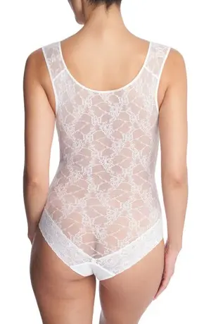 Natori Bliss Allure Lace Bodysuit - White