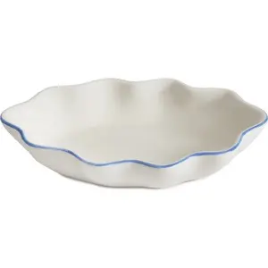 KASSATEX Le Marais Porcelain Soap Dish - White/ Cornflower Blue