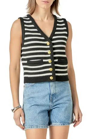 English Factory Striped Vests For Women