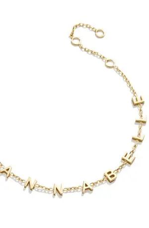 Baublebar Pisa Custom Letter Charm Bracelet