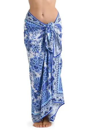 La Blanca Beyond Print Cover-up Pareo - Blue