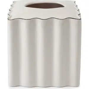 KASSATEX Le Marais Porcelain Tissue Box Holder - White/black