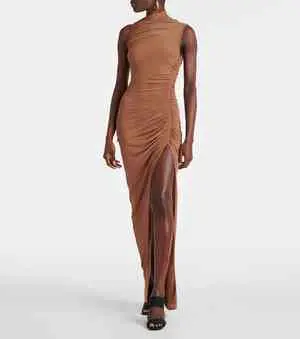 Rick Owens Svita Ruched Jersey Gown