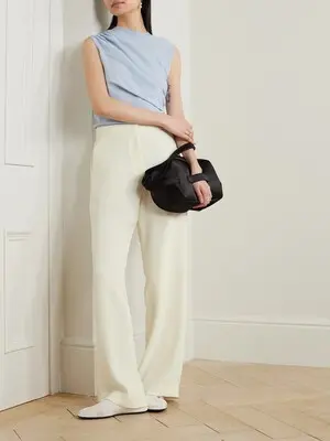 ABADIA Crepe Straight-leg Pants