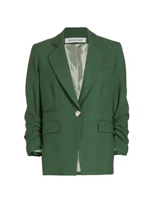 Veronica Beard Women's Battista Single-Breasted Jacket - Forest  - Forest
