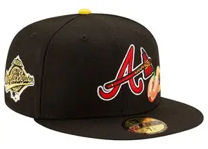 New Era Offset X Atlanta Braves 59fifty Fitted Hat - Black