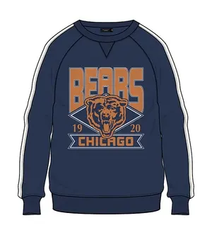 Junk Food Clothing Nfl Chicago Bears Overtime Crew - True Navy