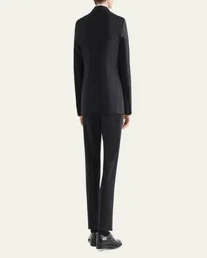 Prada Wool-mohair Solid Suit
