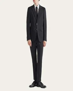 Prada Wool-mohair Solid Suit