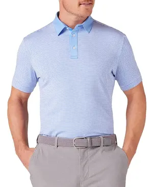 Mizzen+main Versa Short Sleeve Polo Provence Stripe