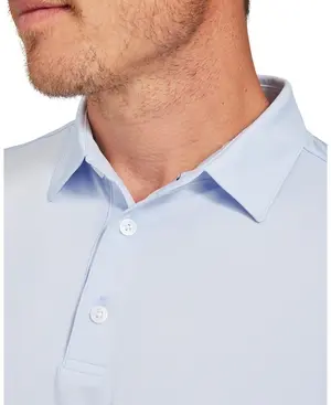Mizzen+main Versa Short Sleeve Polo - Sky Solid