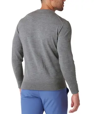 Mizzen+main Preston Crewneck Sweater - Nickel Heather