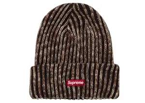 Supreme Rainbow Knit Loose Gauge Beanie - Dark Brown
