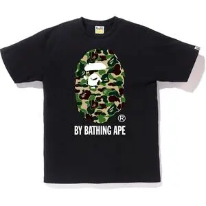 A BATHING APE Abc By Bathing Tee Shirt Black/green