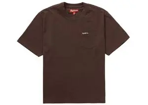 Supreme Short Sleeve Pocket Tee Shirt - Brown