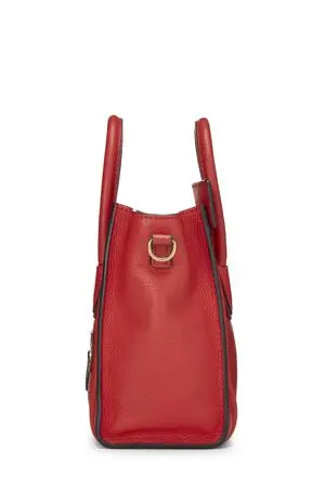 Celine Leather Luggage - Red