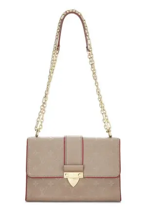 LOUIS VUITTON Bronze Monogram Empreinte Saint Sulpice Pm Beige