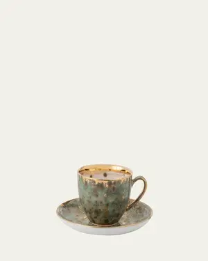 CORALLA MAIURI Villa Borghese Michelangelo Teacup & Saucer