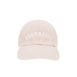 COURREGES Ac Embroidered Cap - Tan