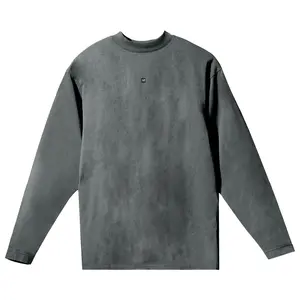 Yeezy Engineered Balenciaga Logo Long-sleeve Tee 'dark - Green