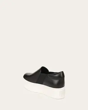 Vince Warren Leather Slip-on Sneakers