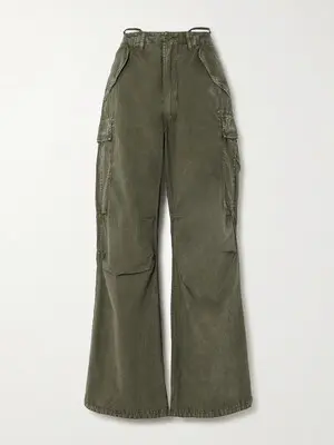 R13 Cotton-twill Wide Leg Cargo Pants