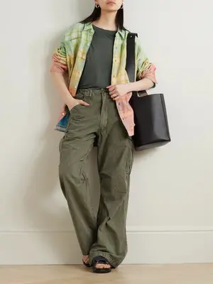 R13 Cotton-twill Wide Leg Cargo Pants