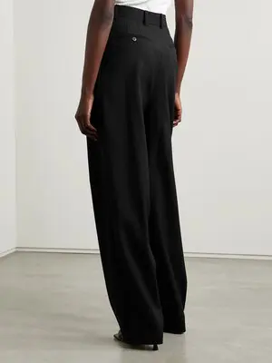SALON 1884 Salon'name': + Net Sustain Cecily Pleated Wool Wide-leg Pants