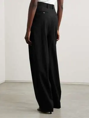 SALON 1884 Salon'name': + Net Sustain Cecily Pleated Wool Wide-leg Pants