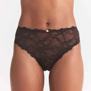 SKIMS Brief | Black | | Stretch Lace - Espresso