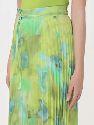 Liu Jo Pleated Floral Print Maxi Skirt