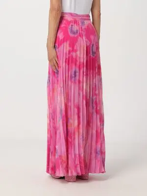 Liu Jo Pleated Floral Print Maxi Skirt