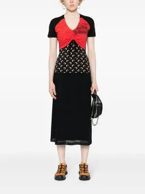MARINE SERRE Regenerated Layered T-shirt