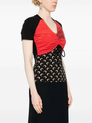 MARINE SERRE Regenerated Layered T-shirt