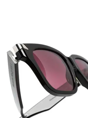 Alexander McQueen Oversized Sunglasses - Black