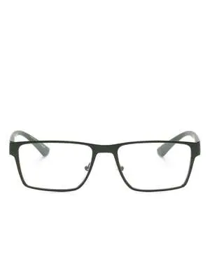 Emporio Armani Rectangle-frame Glasses - Green