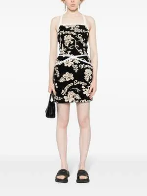 MARINE SERRE Patterned Jacquard Mini Skirt