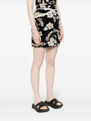 MARINE SERRE Patterned Jacquard Mini Skirt