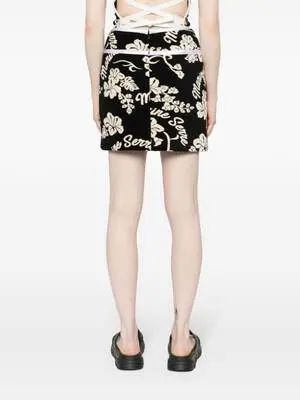 MARINE SERRE Patterned Jacquard Mini Skirt