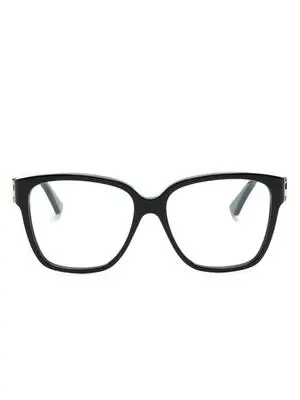 Cartier Logo-engraved Square-frame Eyeglasses - Black