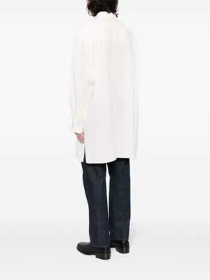 Yohji Yamamoto Contrast-stitching Linen Shirt